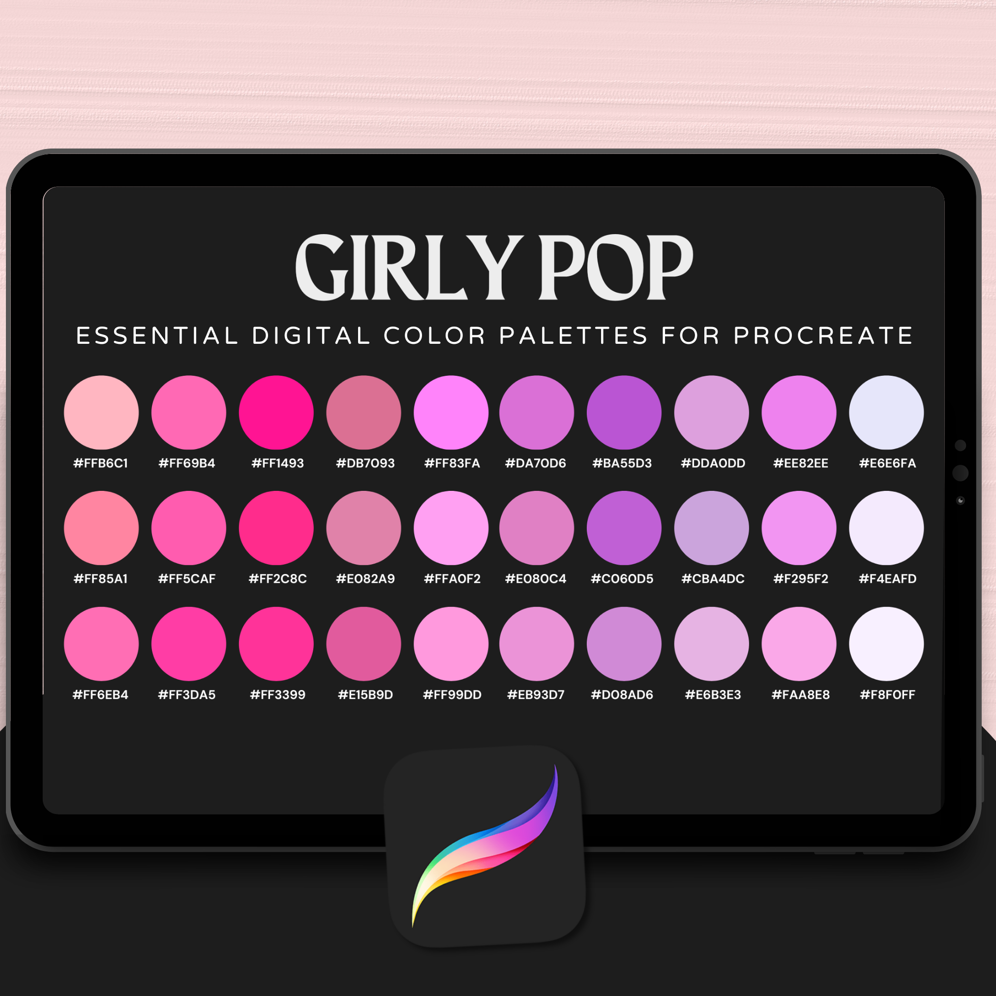 Girly Pop Colour Palette