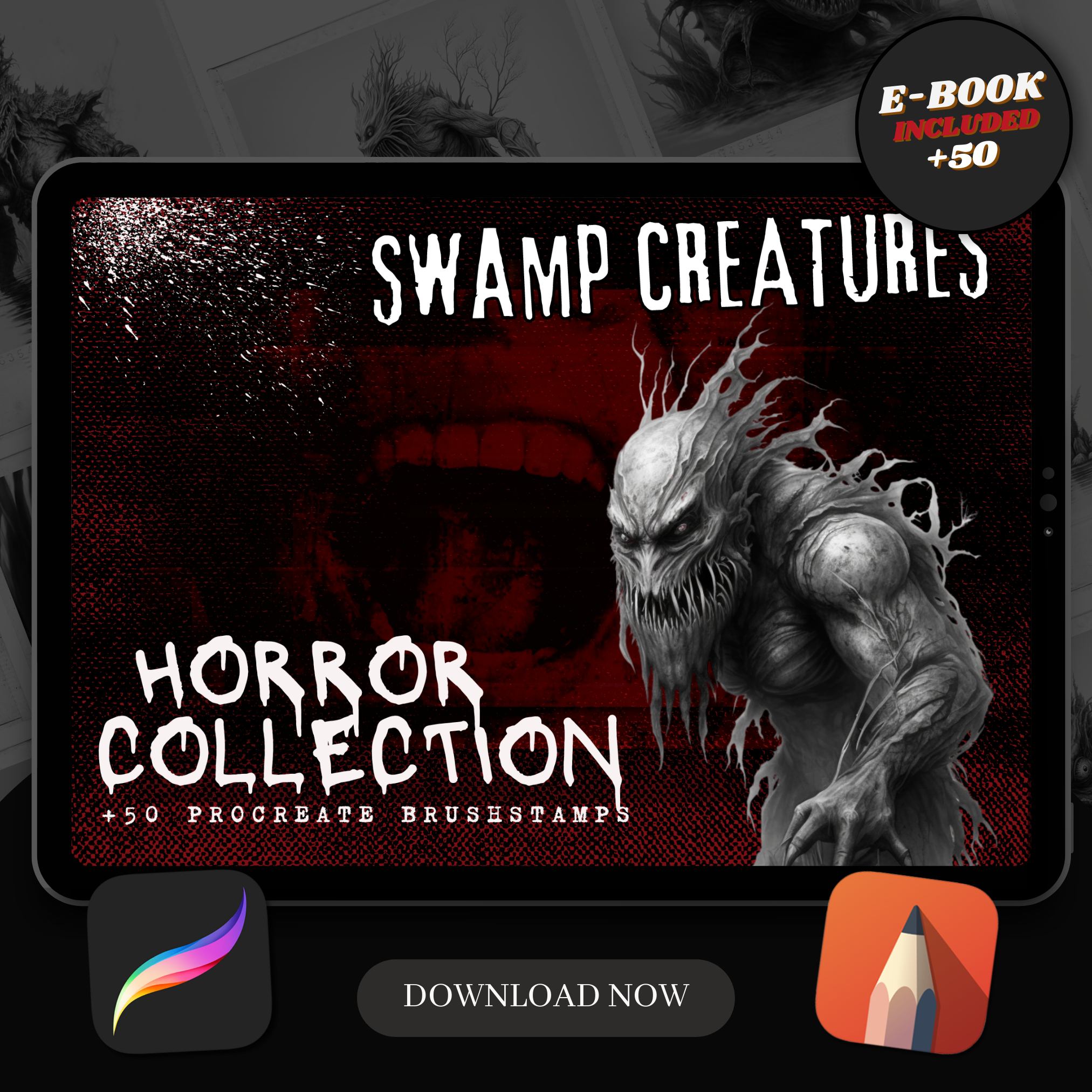 Swamp Creature Tattoo Reference Pack