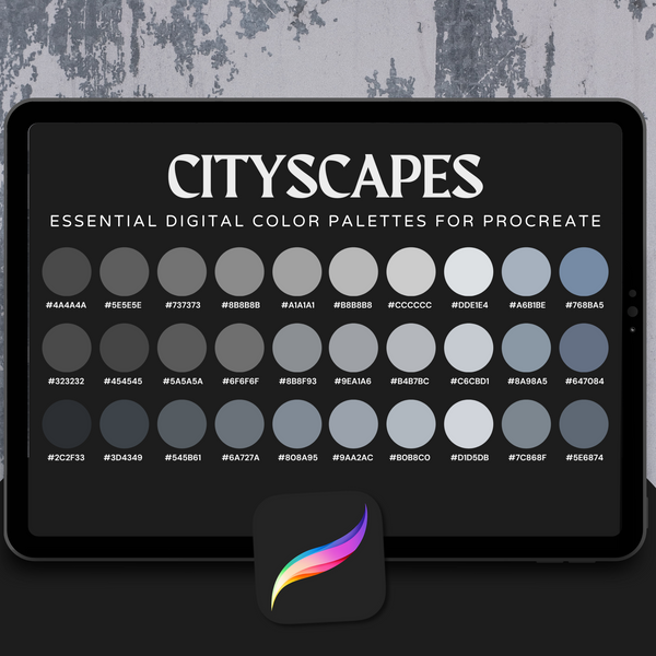 Cityscapes Color Palette for Procreate