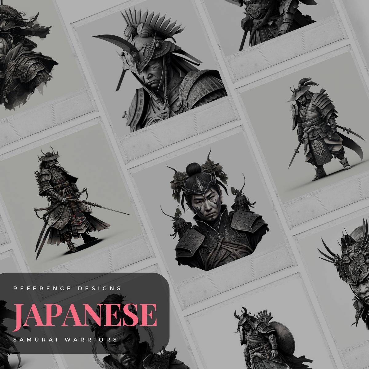 Samurai Tattoo Reference Pack